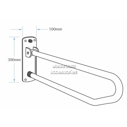 Bradley | 832-102-2p | 832-102 Peened Drop Down Rail With Locking Pin ...