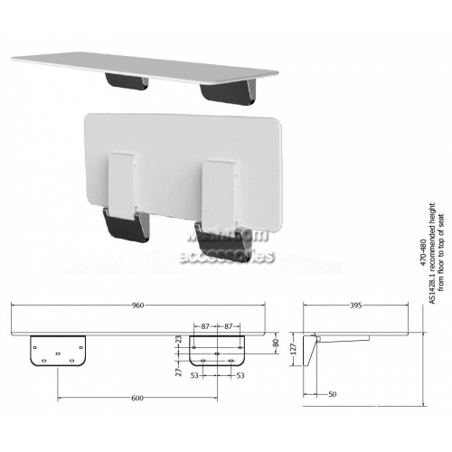 Avail Designs | S01dbch | Liberty Dda 960 S01db Fold Up Shower Seat ...